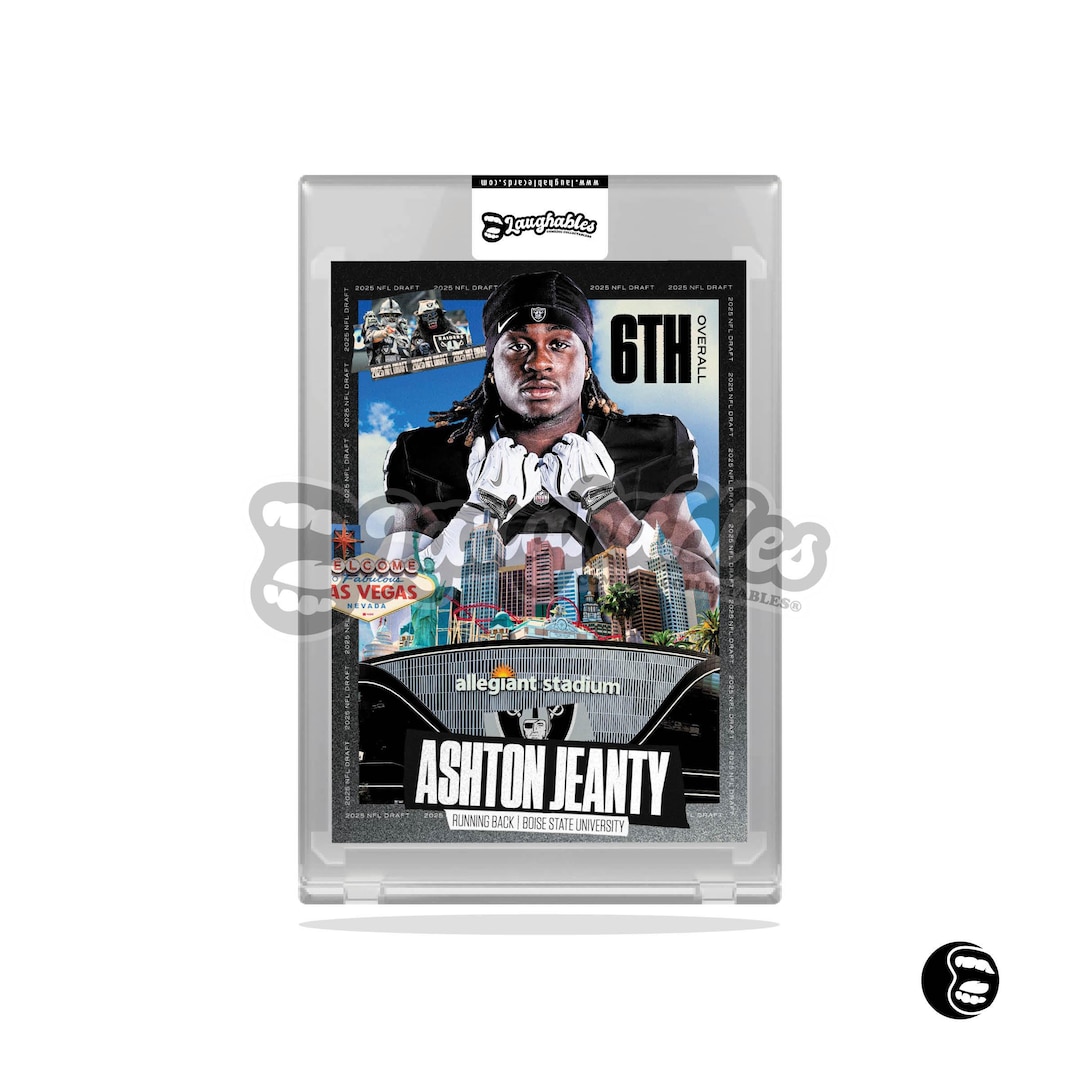Ashton Jeanty | Raiders | Custom Art | ACEO Trading Football Card ...