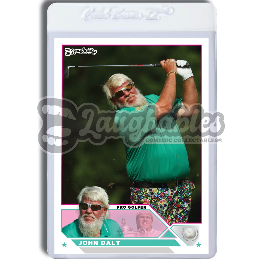 John Daly | Custom Art Trading Card Novelty Golf - Etsy