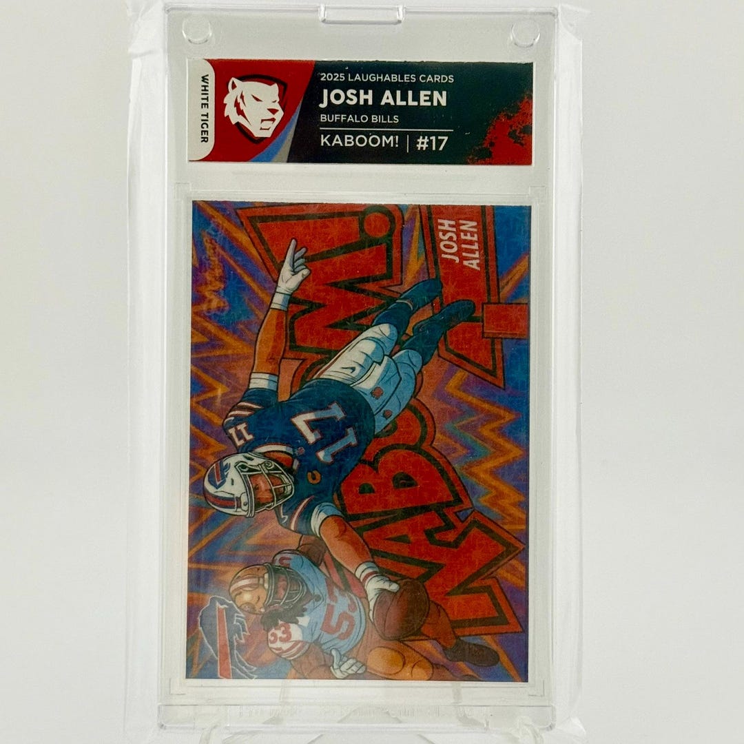 Josh Allen | Custom Slabbed KABOOM! | Custom Art Trading Card Novelty ...