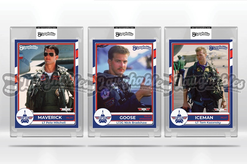 Top Gun Movie Set of 3 | Maverick | Goose | Iceman | Custom Trading ...