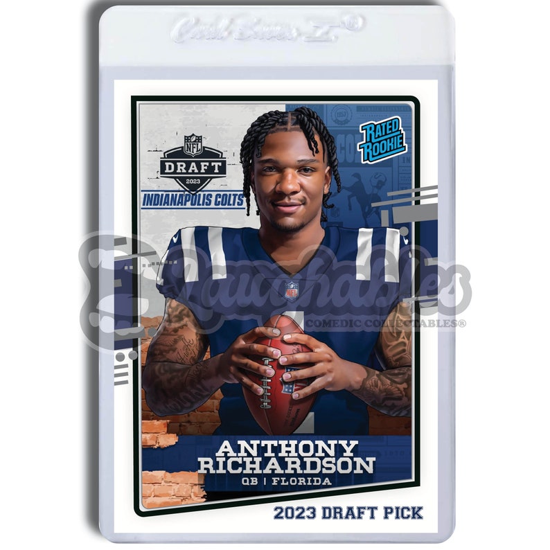 Anthony Richardson | Colts | Custom Art Trading Football Card Novelty ...