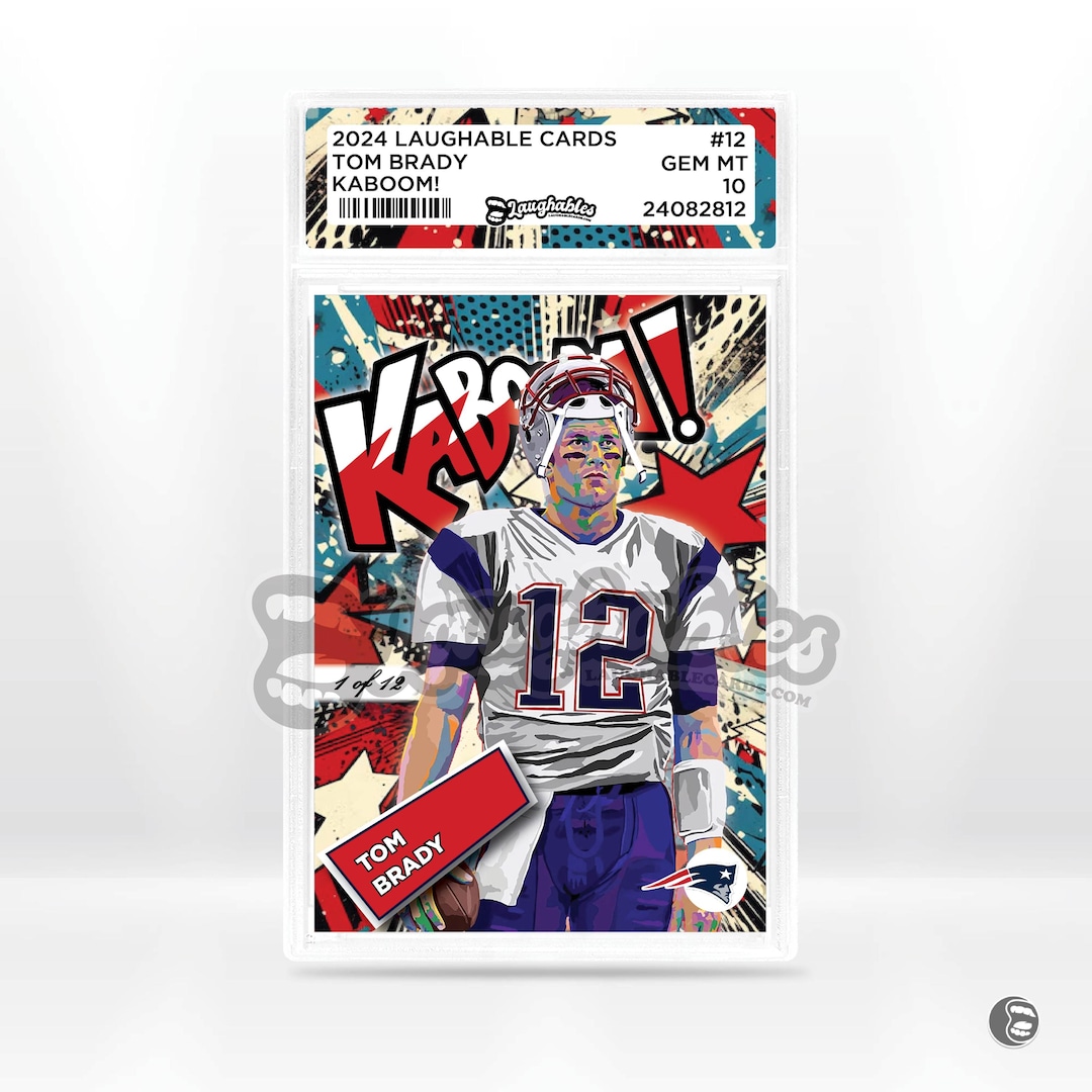 Tom Brady | Kaboom! | Custom Art Football Trading Card Novelty Limited ...