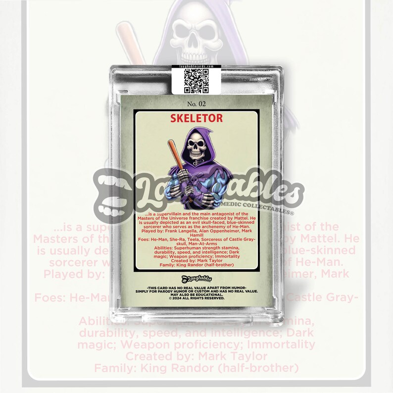 Skeletor He-man Custom Art Trading Card Novelty - Etsy