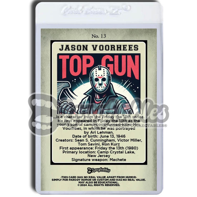 Jason Voorhees Friday the 13th Custom Art Trading Card Novelty - Etsy