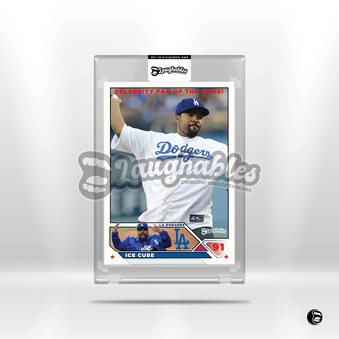 Dodgers | Ice Cube | Celebrity Fan of the Game | Custom Art Trading ...
