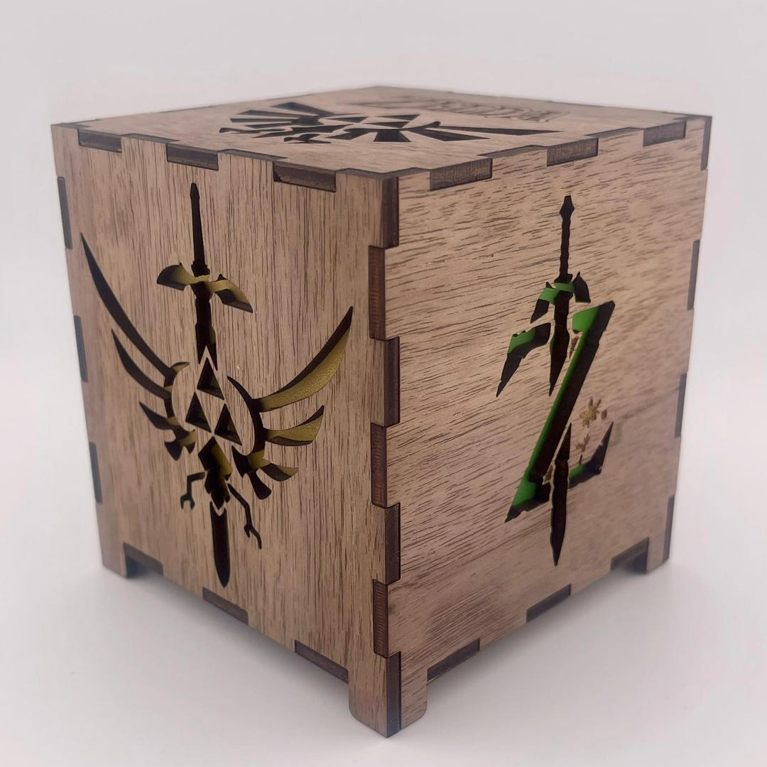 Zelda Wooden Lantern: Laser Engraved Light Box, Gamer Decor - Etsy