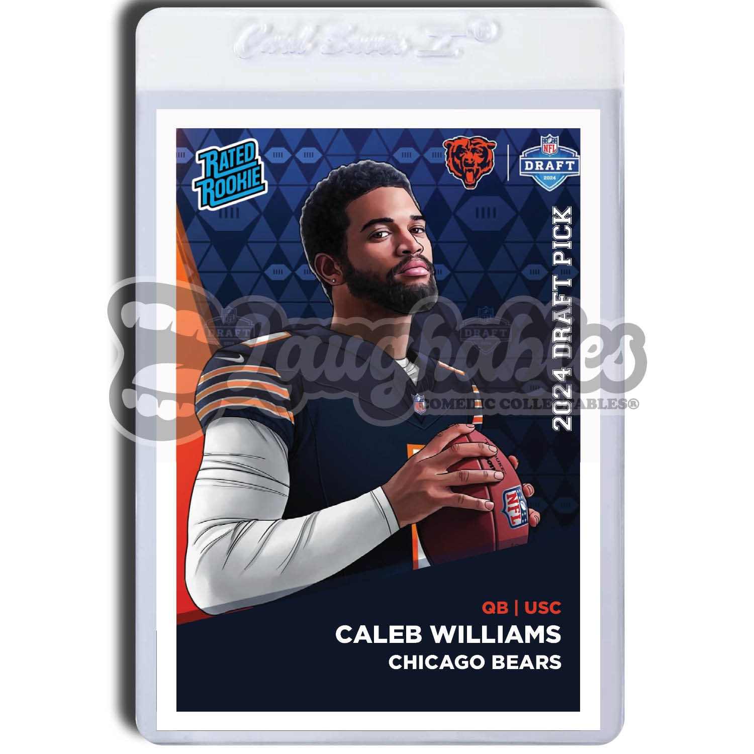 2024 NFL Drafts 14 Player Rated Rookie Set Custom Art Trading Card Set ...