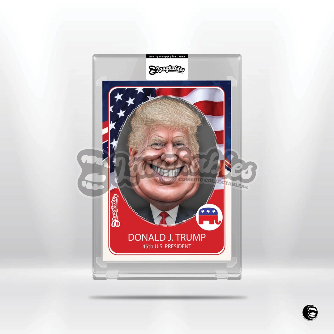 Donald Trump | 45th US President | Caricature Card | Custom Art Trading ...