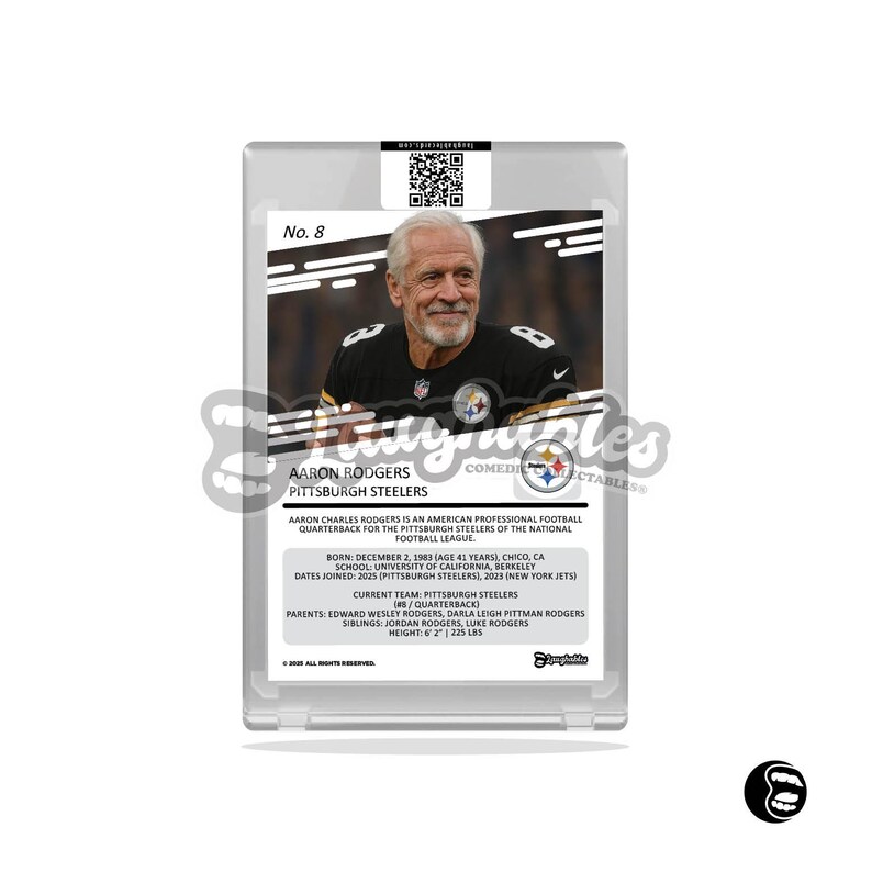 Aaron Rodgers | Old Man | Steelers | Custom Art Trading Card Novelty - Etsy