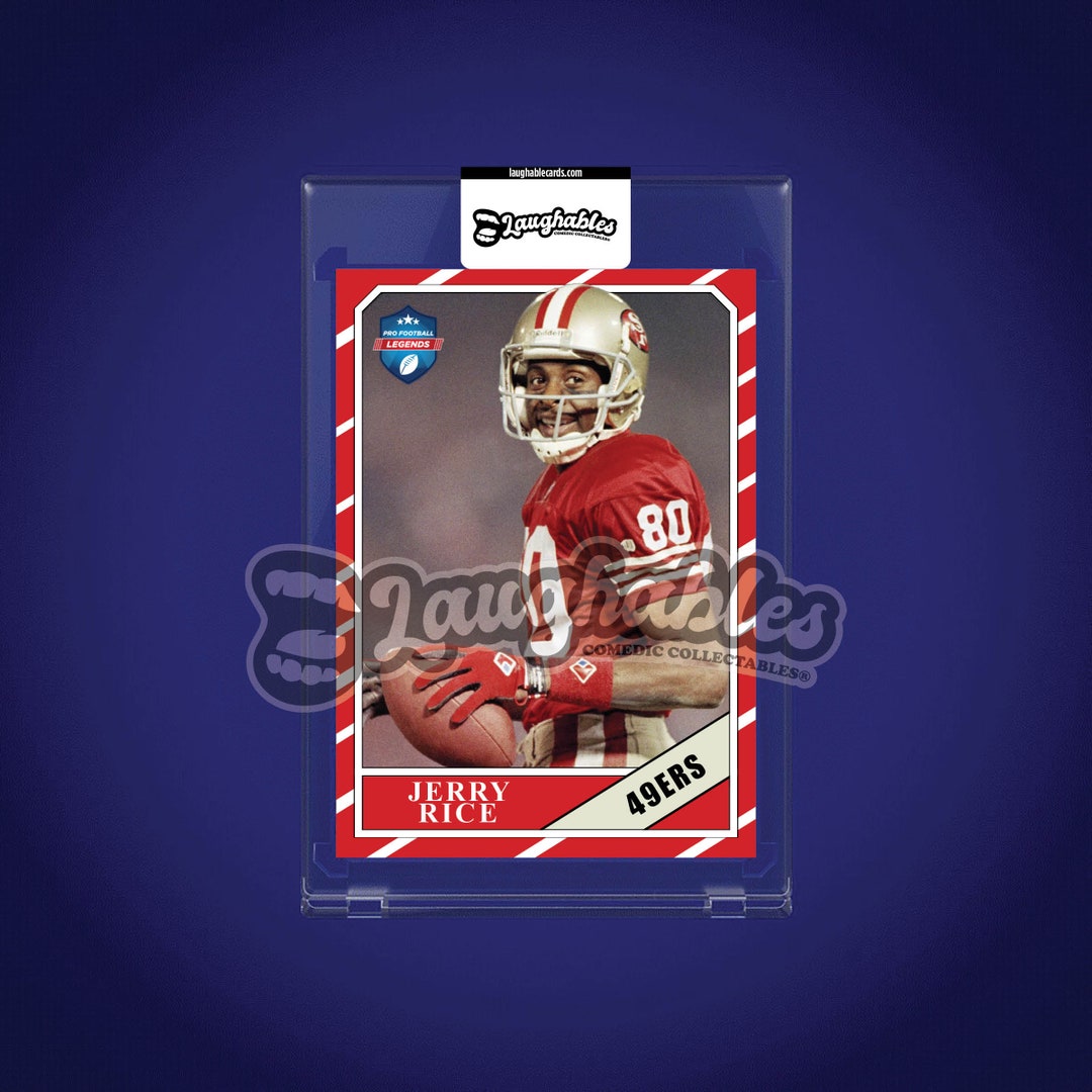Jerry Rice | Pro Football Legends | Custom Art Trading Card Novelty - Etsy