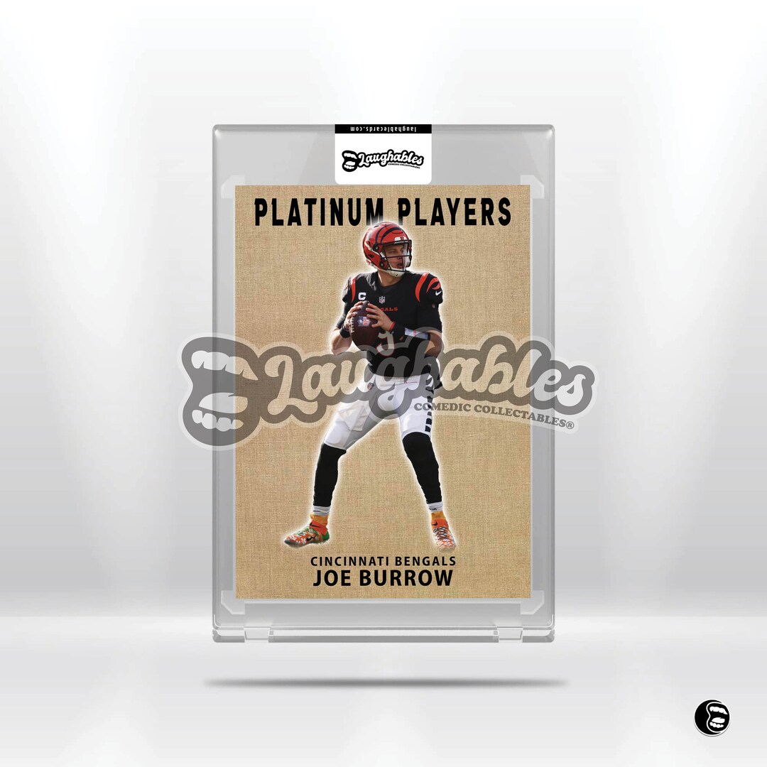 Joe Burrow | Platinum Players | Custom Art Trading Card Novelty - Etsy