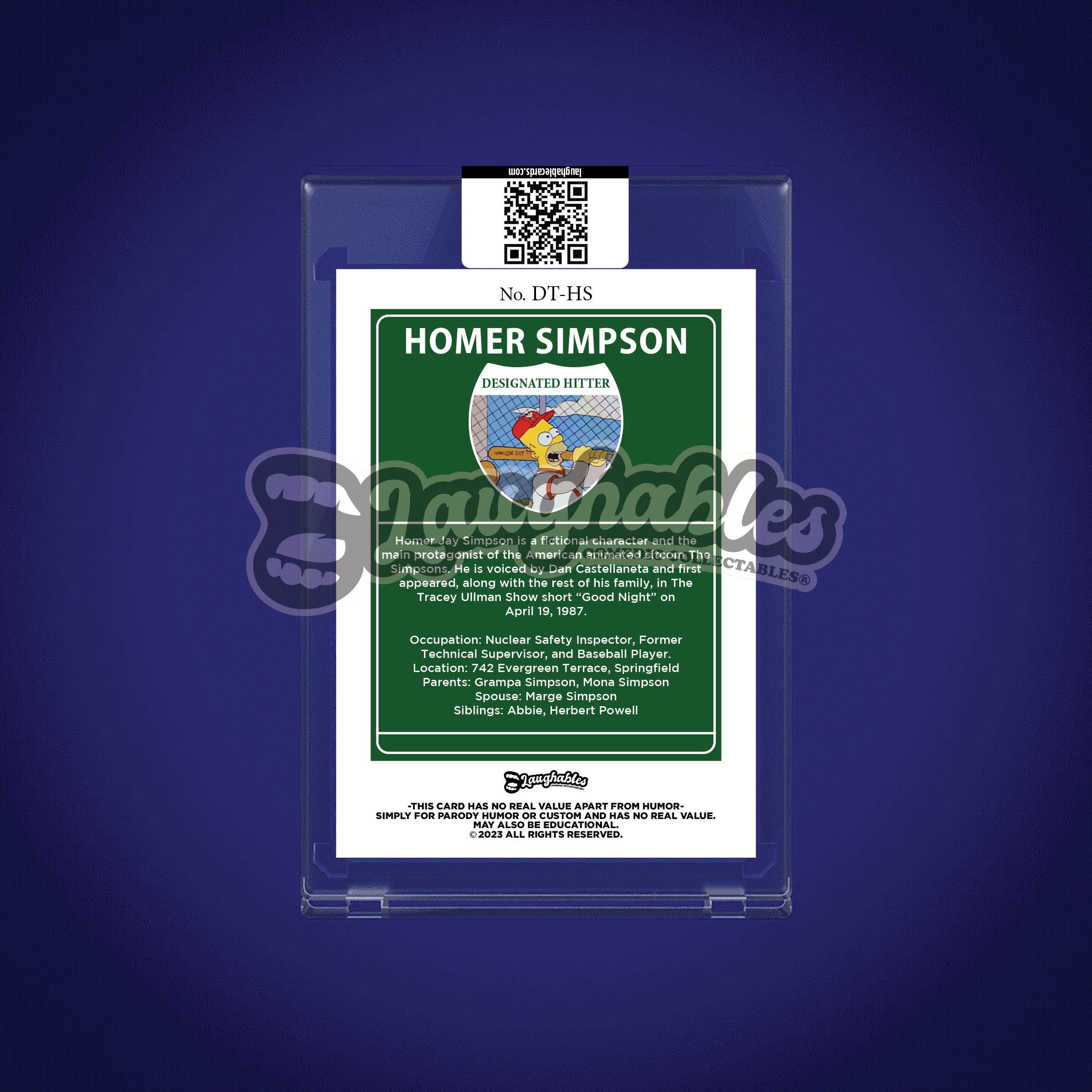 Homer Simpson Downtown Limited Custom Art Trading Card Novelty - Etsy