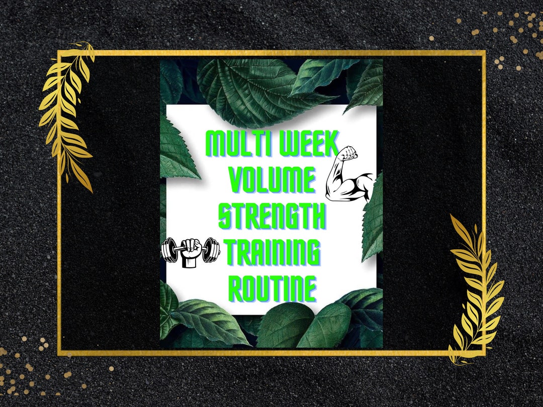 Multi Week Strength Training Routine - Etsy