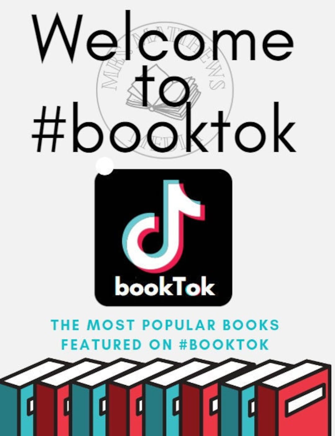 Book Poster- Welcome to Booktok - Etsy