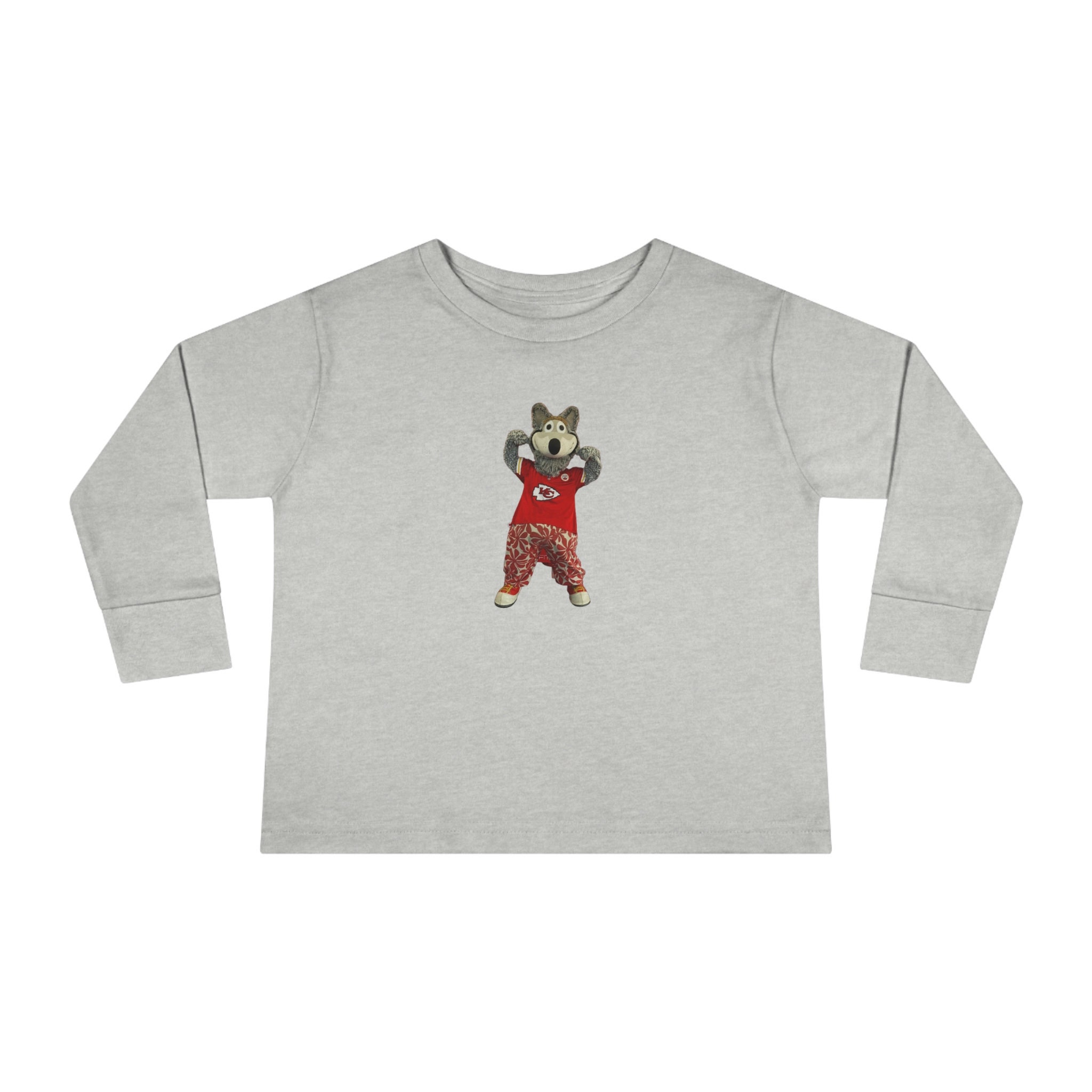 KC Wolf Kansas City Chiefs Toddler Long Sleeve Tee - Etsy