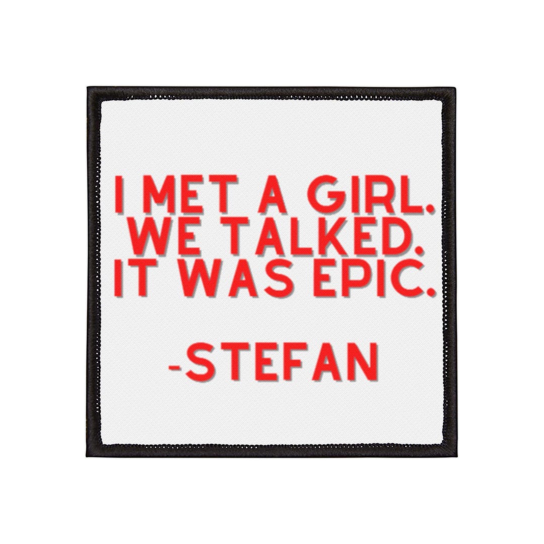 The Vampire Diaries: Stefan Quote Iron-on Patches - Etsy