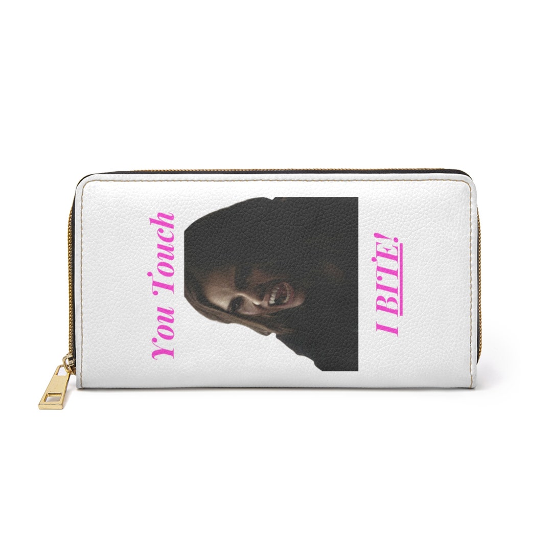 You Touch I Bite Zipper Wallet - Etsy