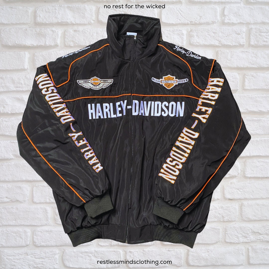 Harley Davidson Biker Jacket - Etsy