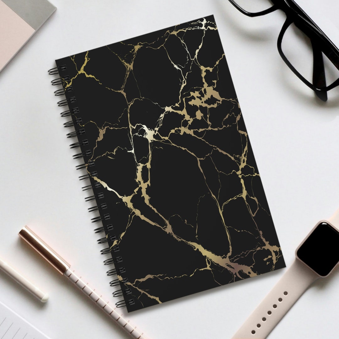 Spiral Bound Notebook Personal Diary Marble Effect Design - Etsy