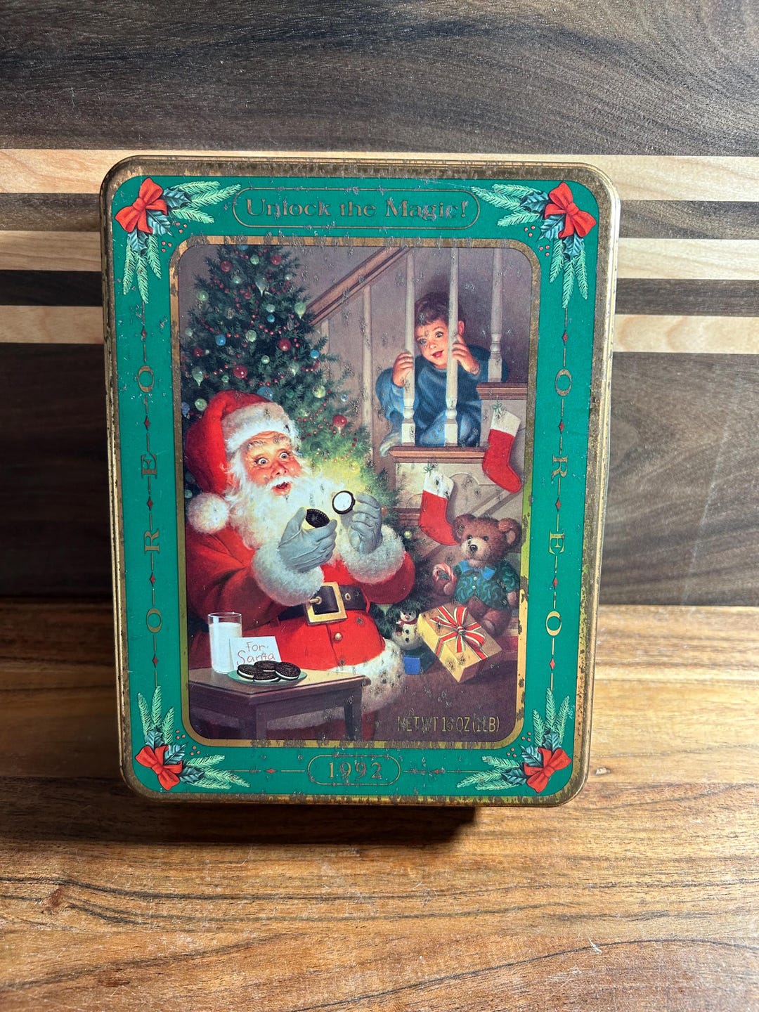 Vintage 1992 Oreo Christmas Collectible Metal Tin my Best Christmas ...