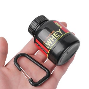 Mini Portable Whey Protein Powder Bottles With Keychain 100ML/200ML - Etsy