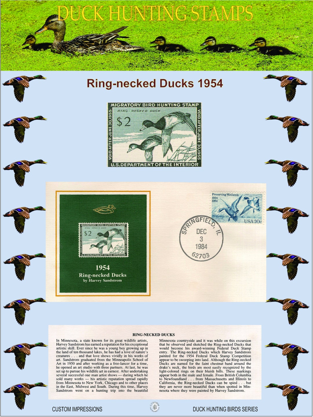 POSTERS - DUCK HUNTING Stamps Group 3 - Etsy