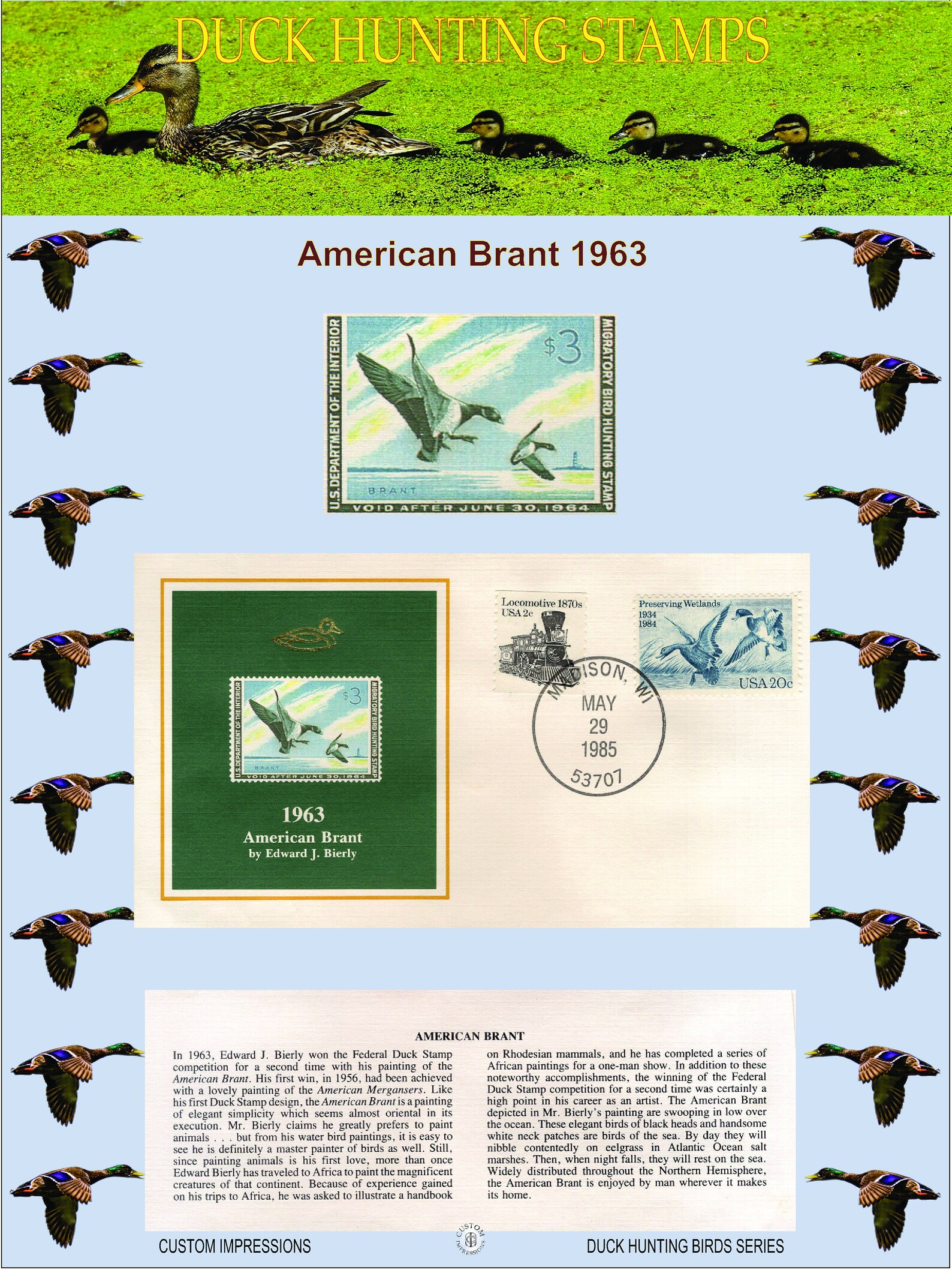 POSTERS - DUCK HUNTING Stamps Group 3 - Etsy