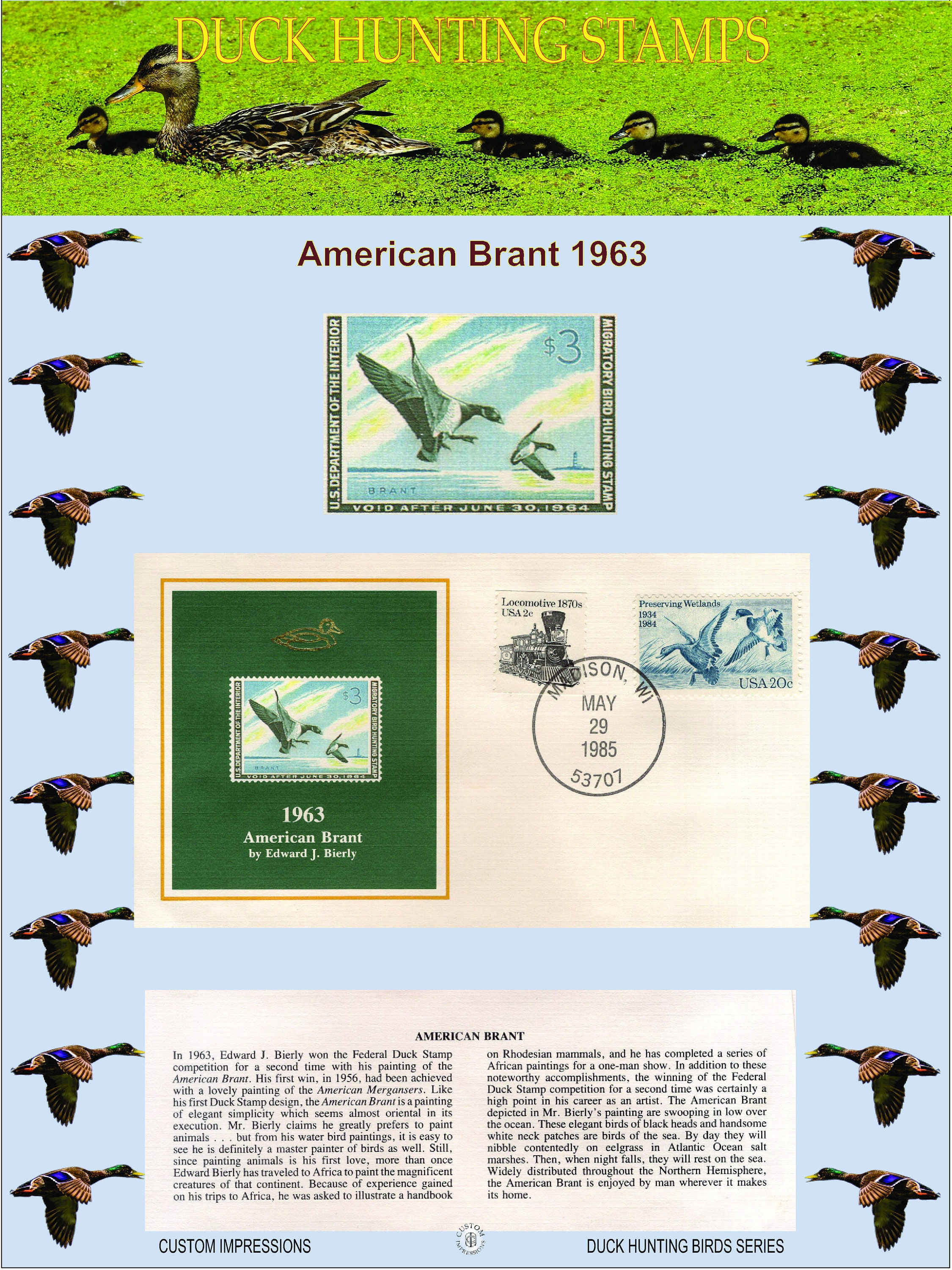 POSTERS - DUCK HUNTING Stamps Group 3 - Etsy