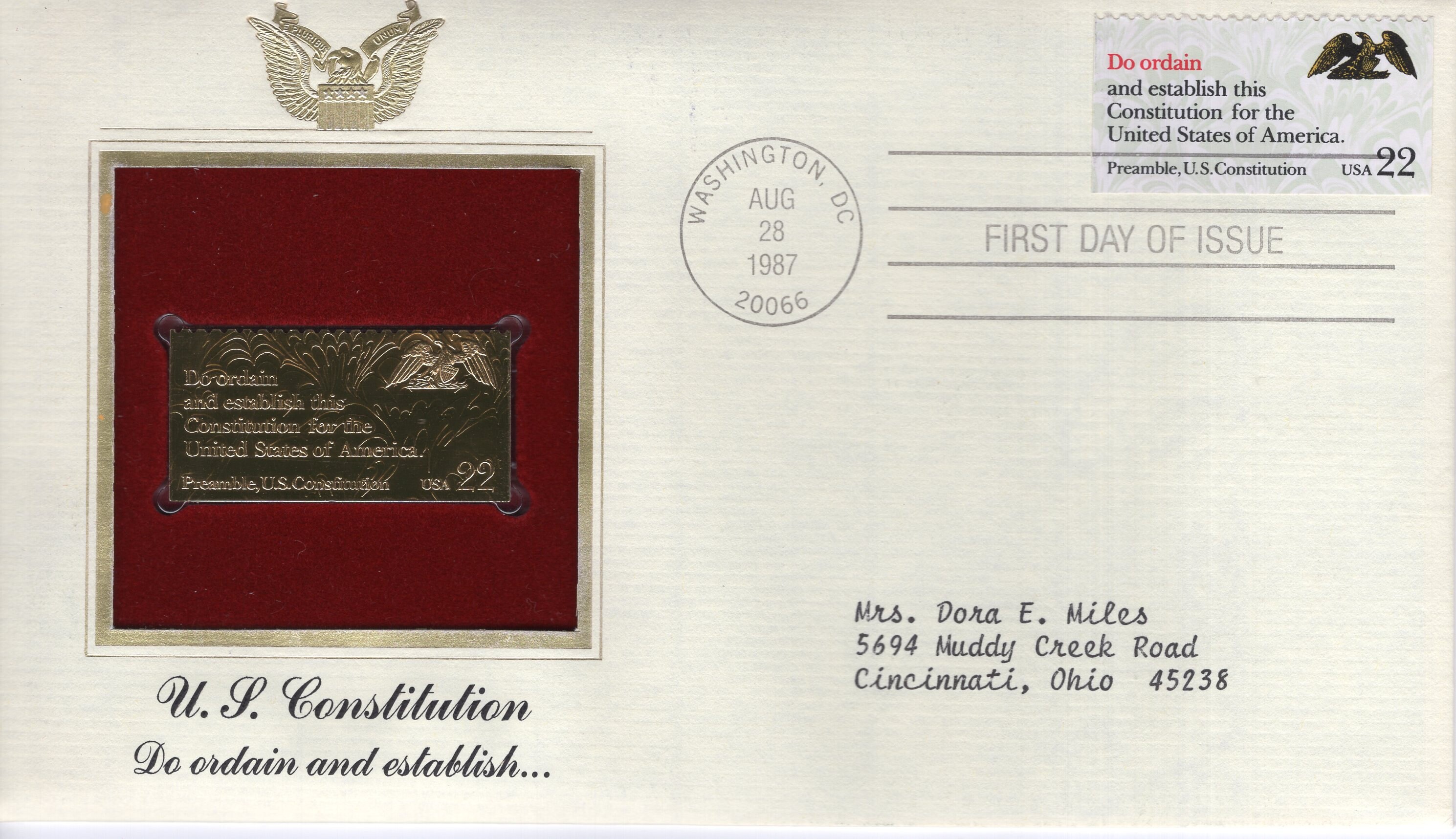 GOLDEN REPLICAS of United States Stamps First Day Covers - Etsy