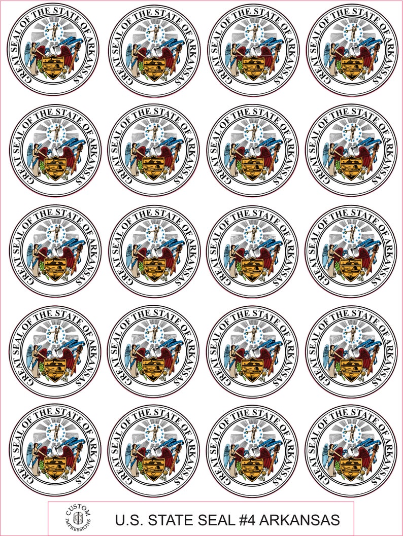 STATE SEALS Size 2" Each- 20 per Sheet - Etsy