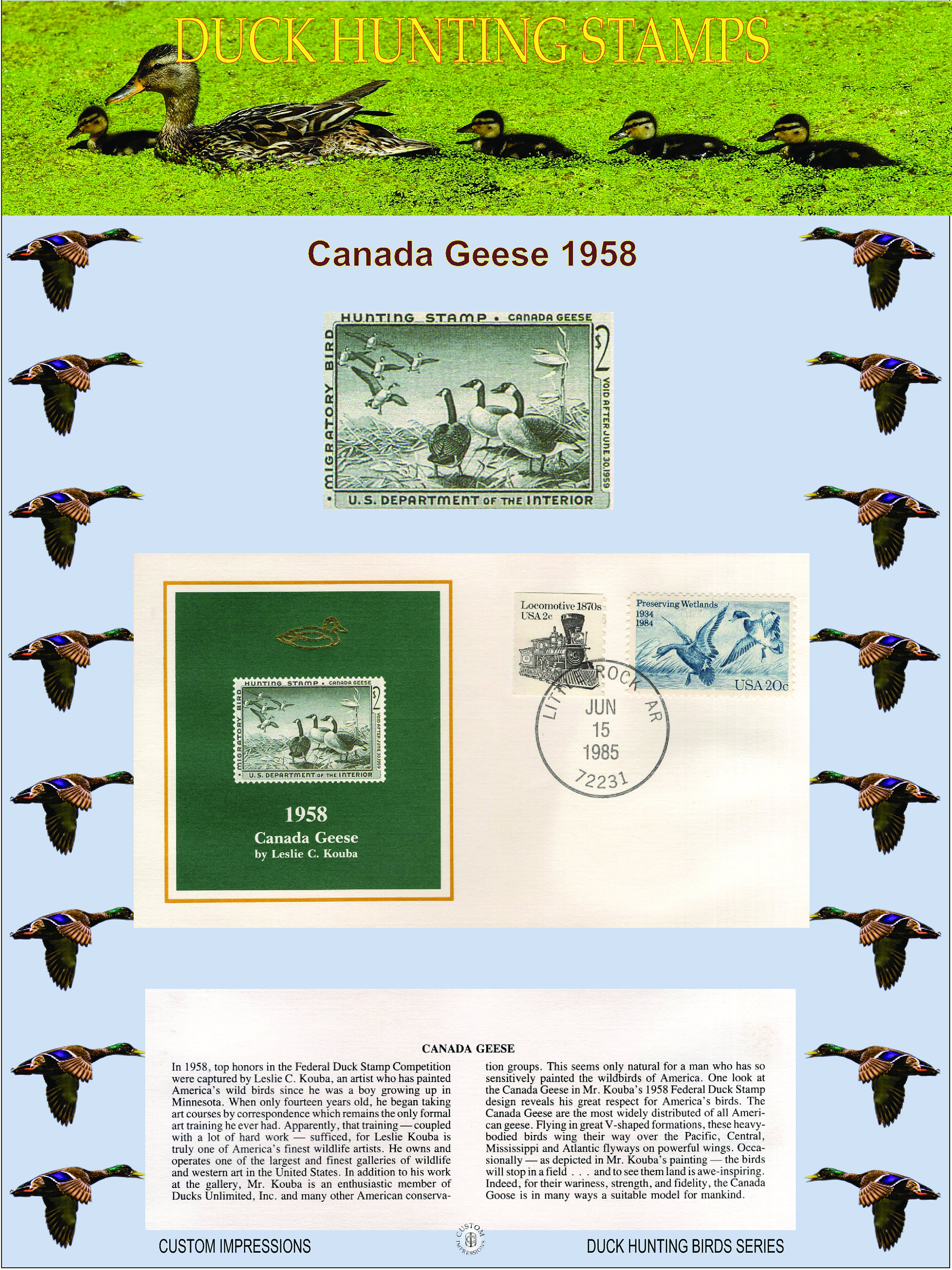 POSTERS - DUCK HUNTING Stamps Group 3 - Etsy