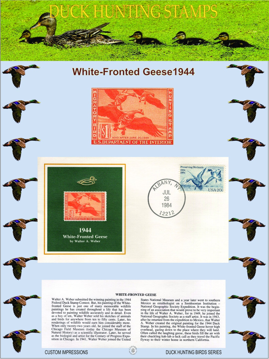 POSTERS - DUCK HUNTING Stamps Group 2 - Etsy