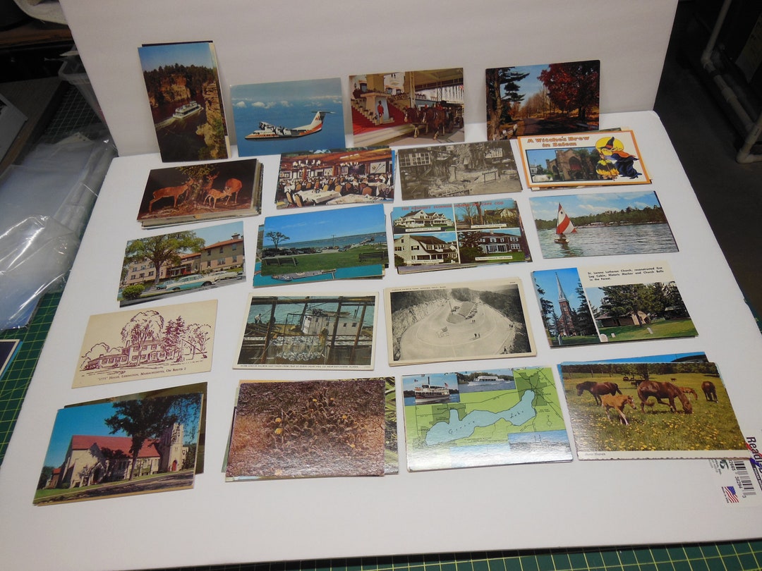Vintage Postal Cards From Around the United States - Etsy