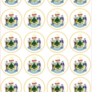 STATE SEALS Size 2" Each- 20 per Sheet - Etsy