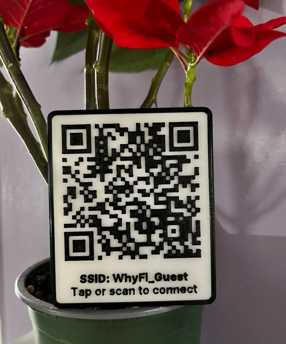 Wifi Password QR Code & NFC Tag - Tap or Scan to Connect. Perfect for ...