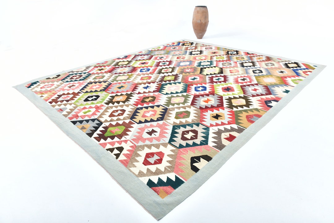11x14 Area Rug, 11x14 Aesthetic Oversize Kilim Rug, Oversize Kilim Rug ...