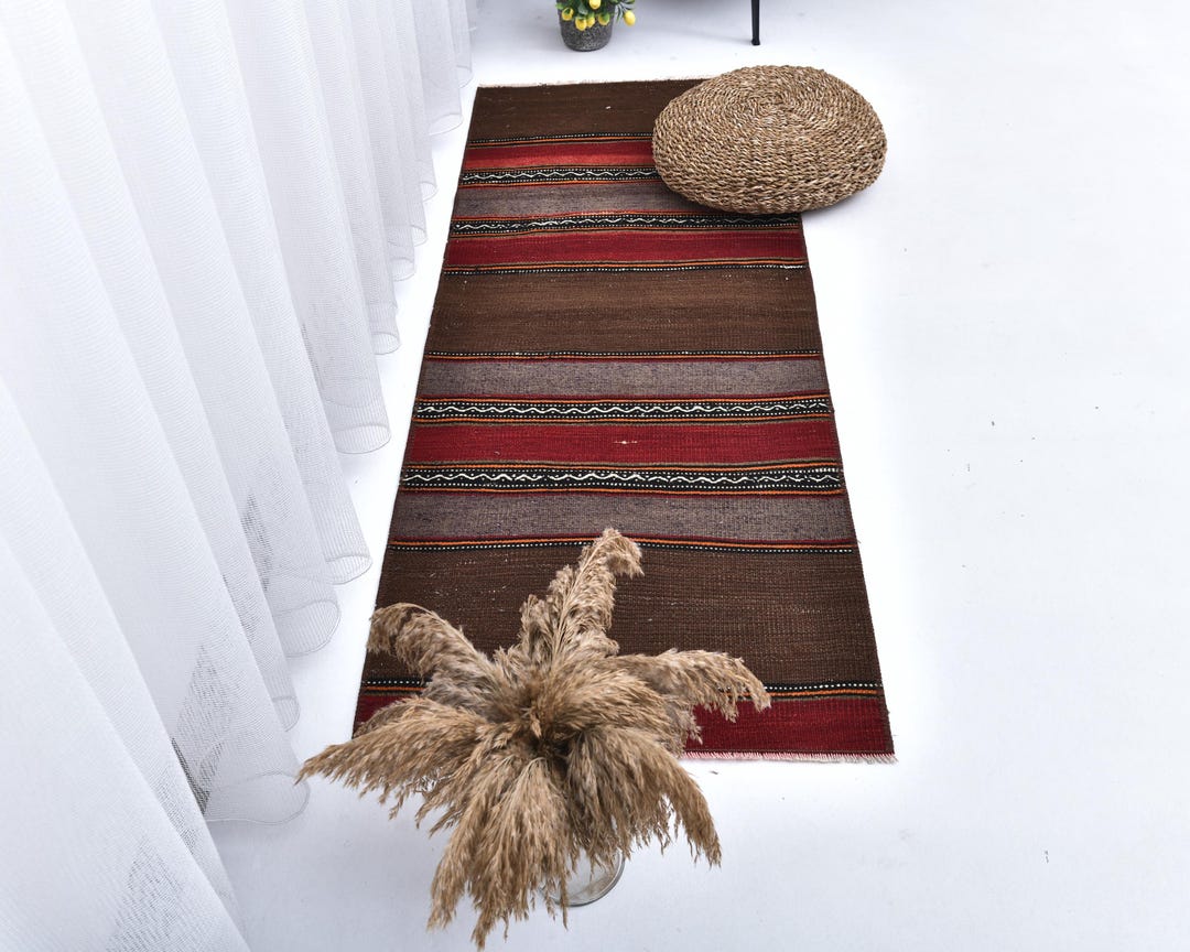 2x5 Vintage Runner, 2x5 Kilim Vintage Runner Rug, 2x5, Hand-knotted Rug ...