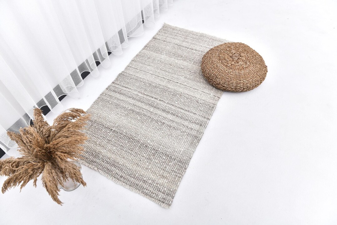 2x4 Area Rug, 2x4 Brown Beige Jute Kilim Rug, 2x4 Kilim Doormat, 2x4 ...