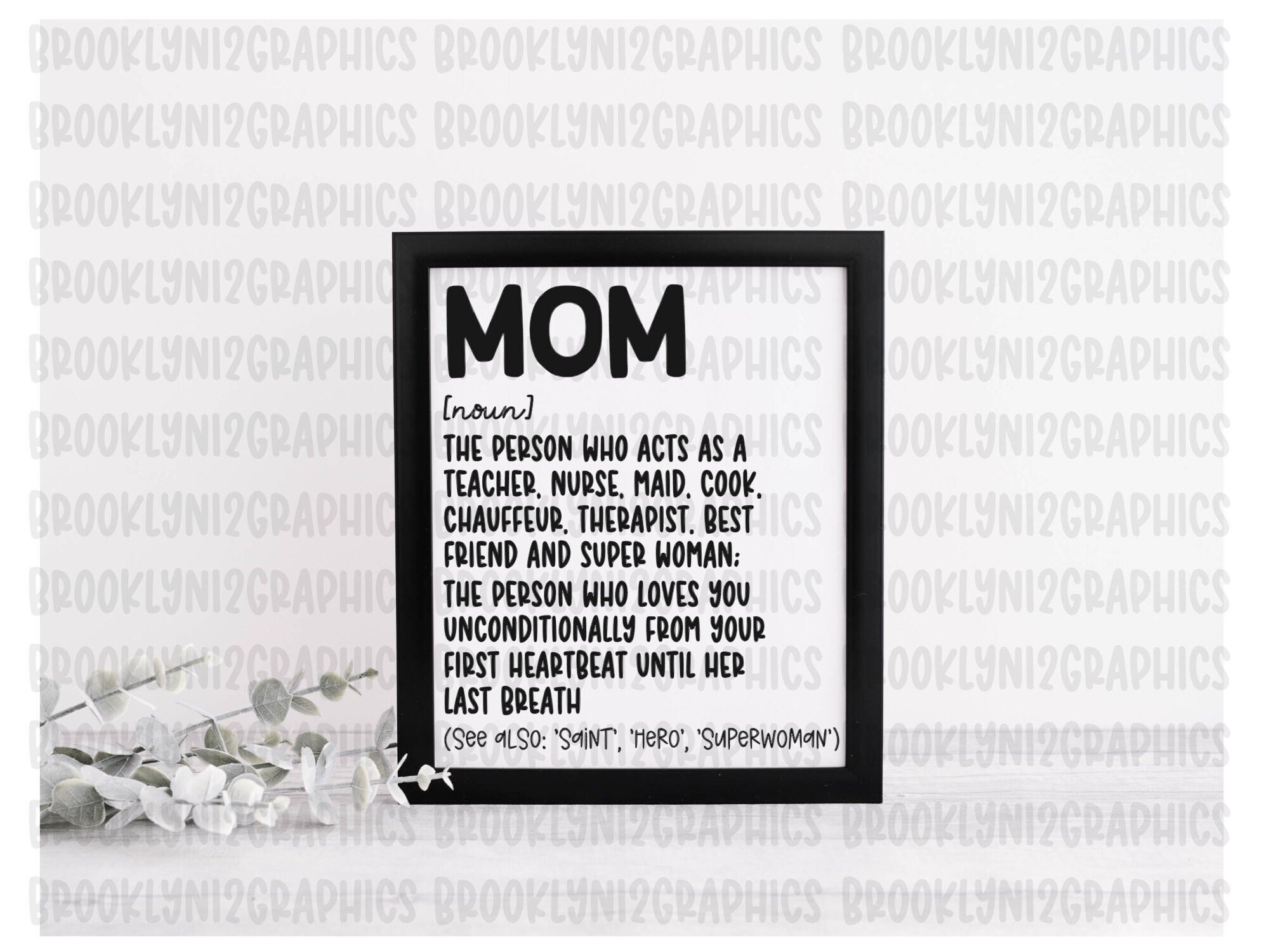 Mom Definition SVG, Mom Life, Mother SVG, Mother's Day SVG, Mommy, Mom ...