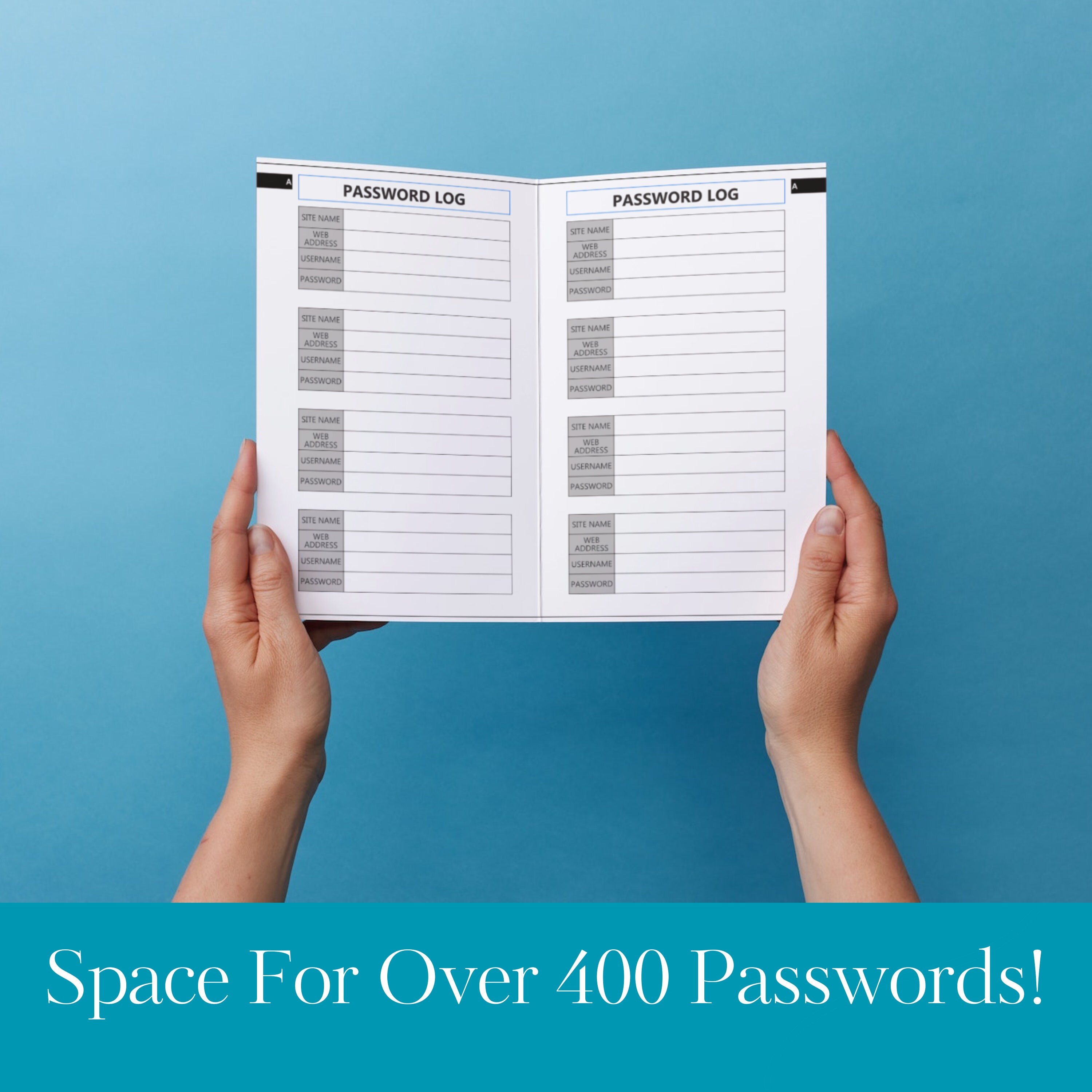 Printable Password Manager Logbook Ready to Use Book Resell Full ...