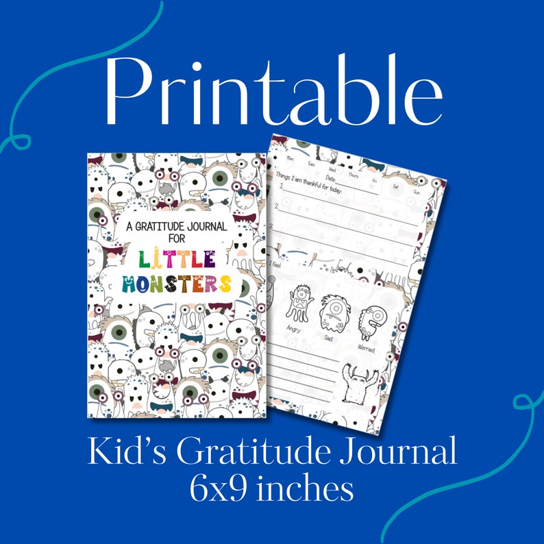 Printable Kid's Gratitude Journal Thanksgiving Diary Fun for Children ...