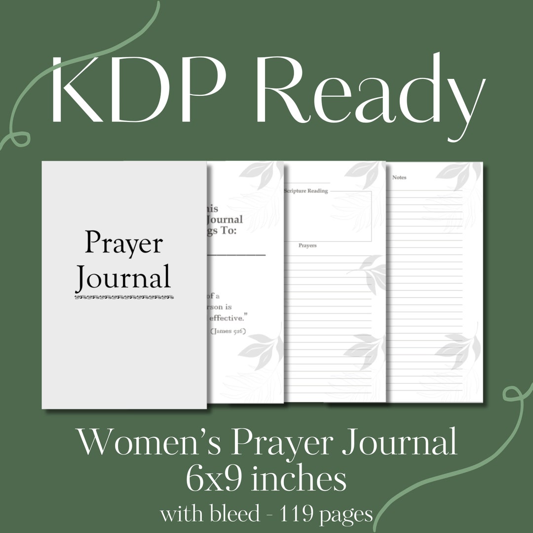 KDP Interior Women's Daily Prayer Journal KDP Ready to Upload Resell ...