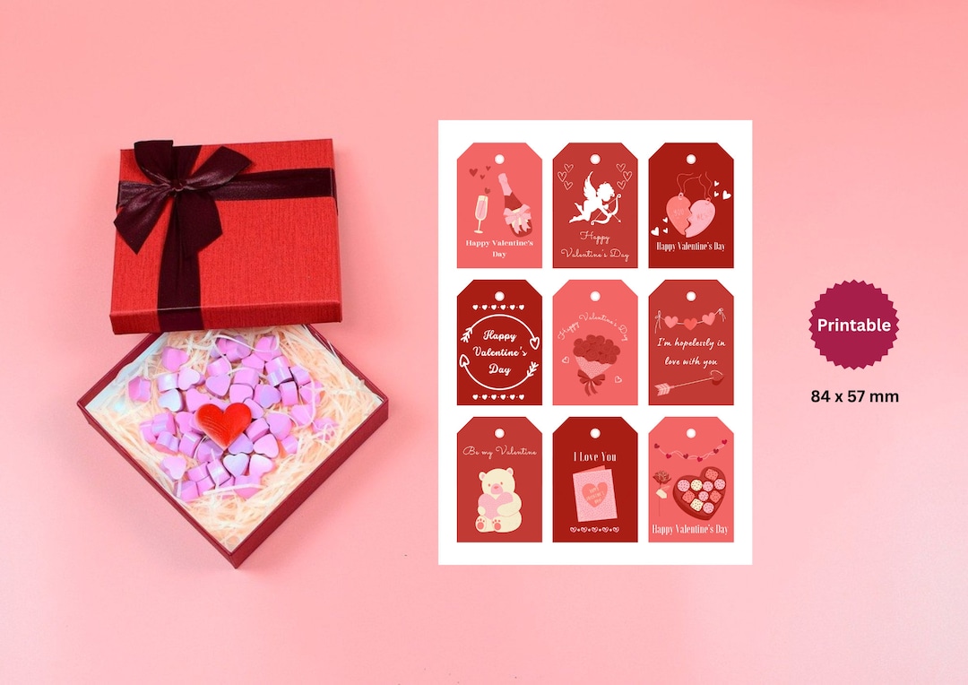 ES Etiquetas de San Valentín, Etiquetas de Regalo de San Valentín ...
