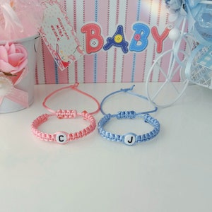 Personalized Baby Initial Identification Bracelet, Twin Id Bracelet ...