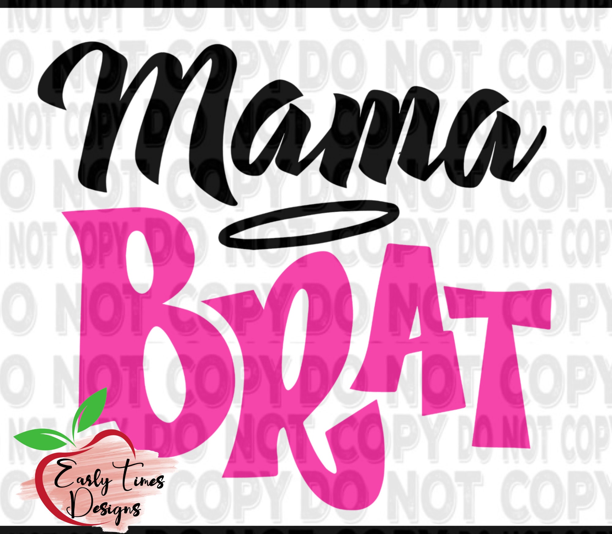Mama Brat. Baby Brat. Pink. Teal. Png. Svg. Digital Download. - Etsy