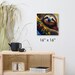 Peaceful Sloth. Vibrant Colorful Oil Painting Wildlife Animal Canvas ...