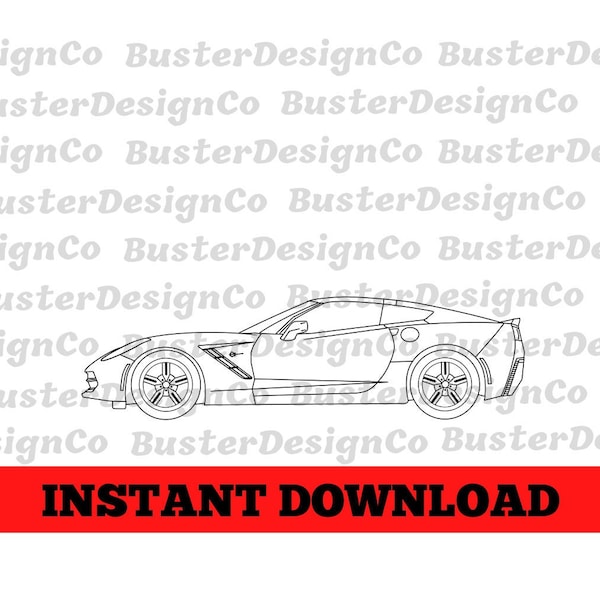 C7 Corvette Wall Art - Etsy
