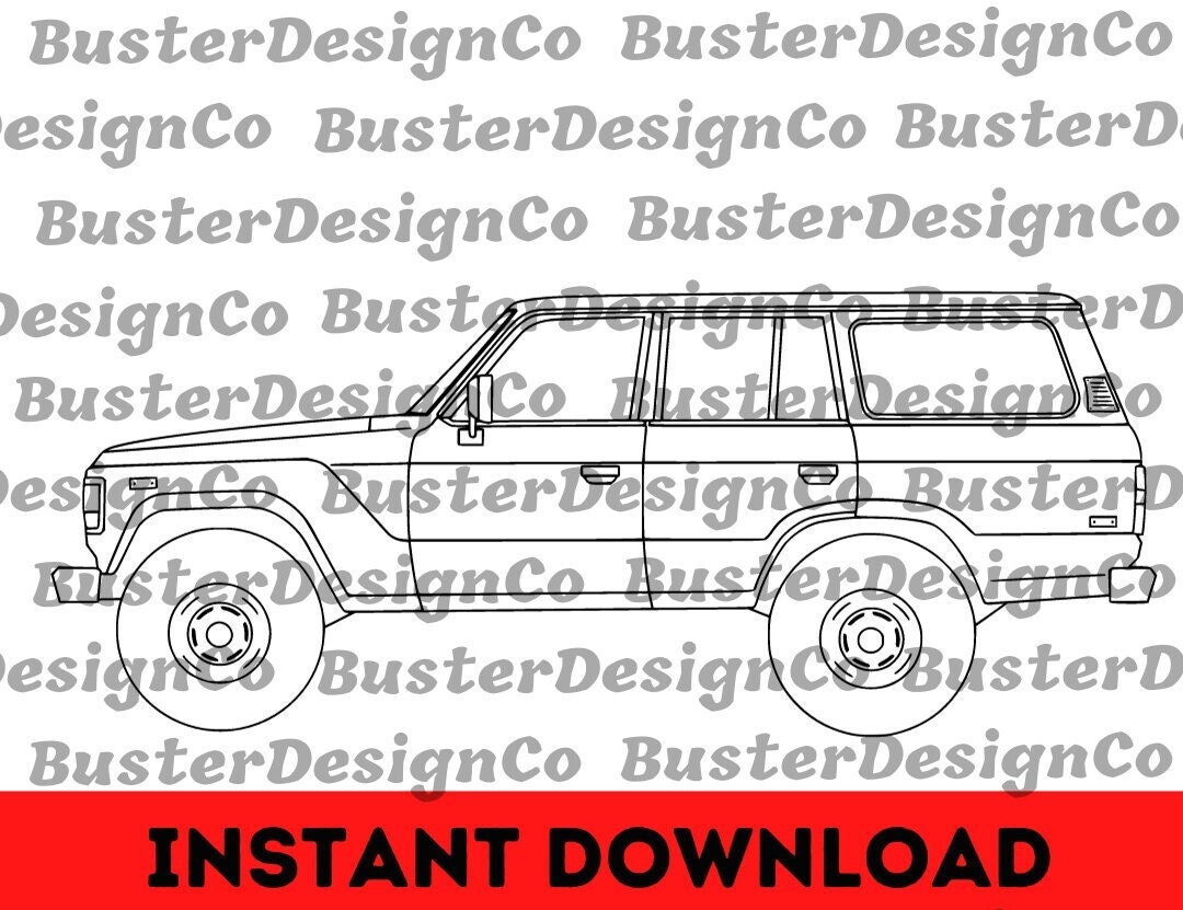 Land Cruiser FJ60 SVG/PNG - Etsy