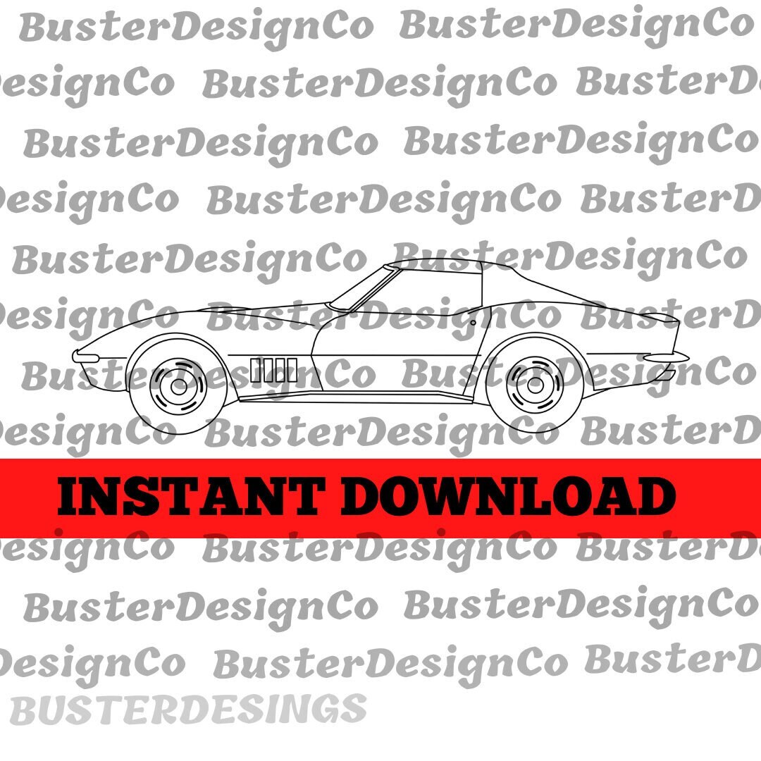 C3 Corvette SVG/PNG - Etsy