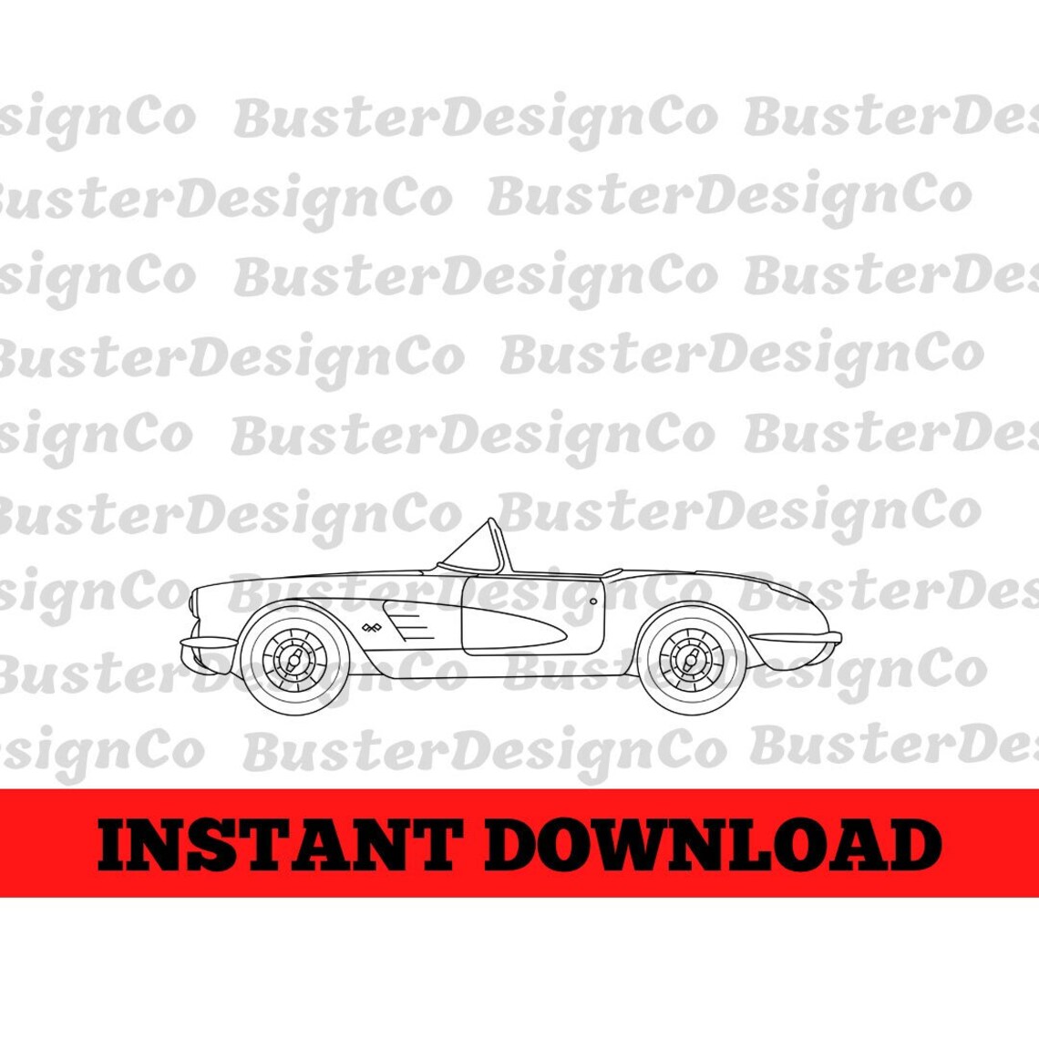 C1 Corvette SVG/PNG - Etsy